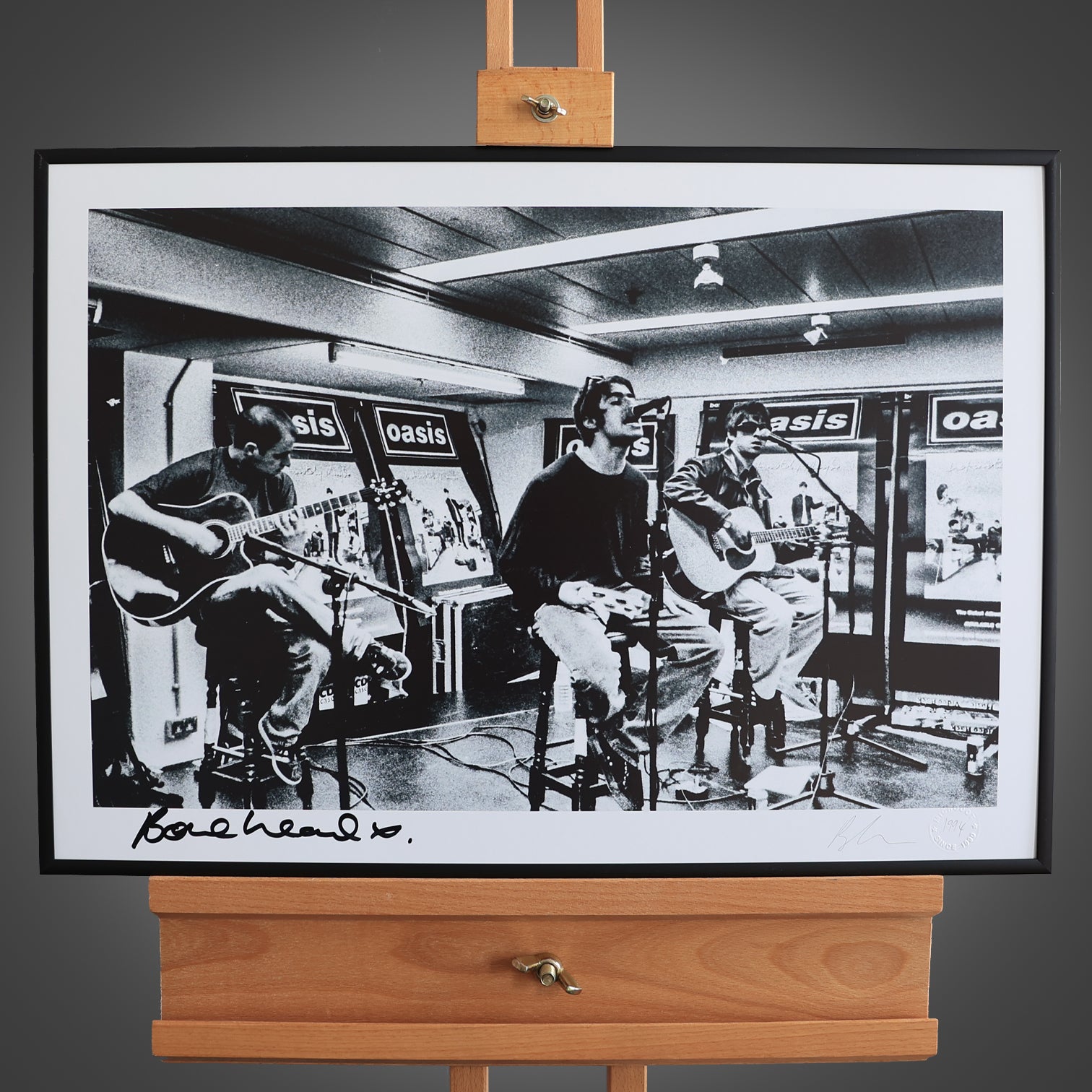 Oasis - Bonehead Signed Live The Virgin Megastore - New Item – Microdot Boutique