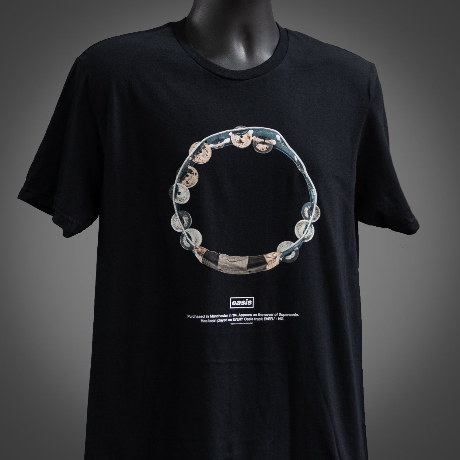 Oasis Definitely Maybe Liam's Tambourine T Shirt - New Item – Microdot ...