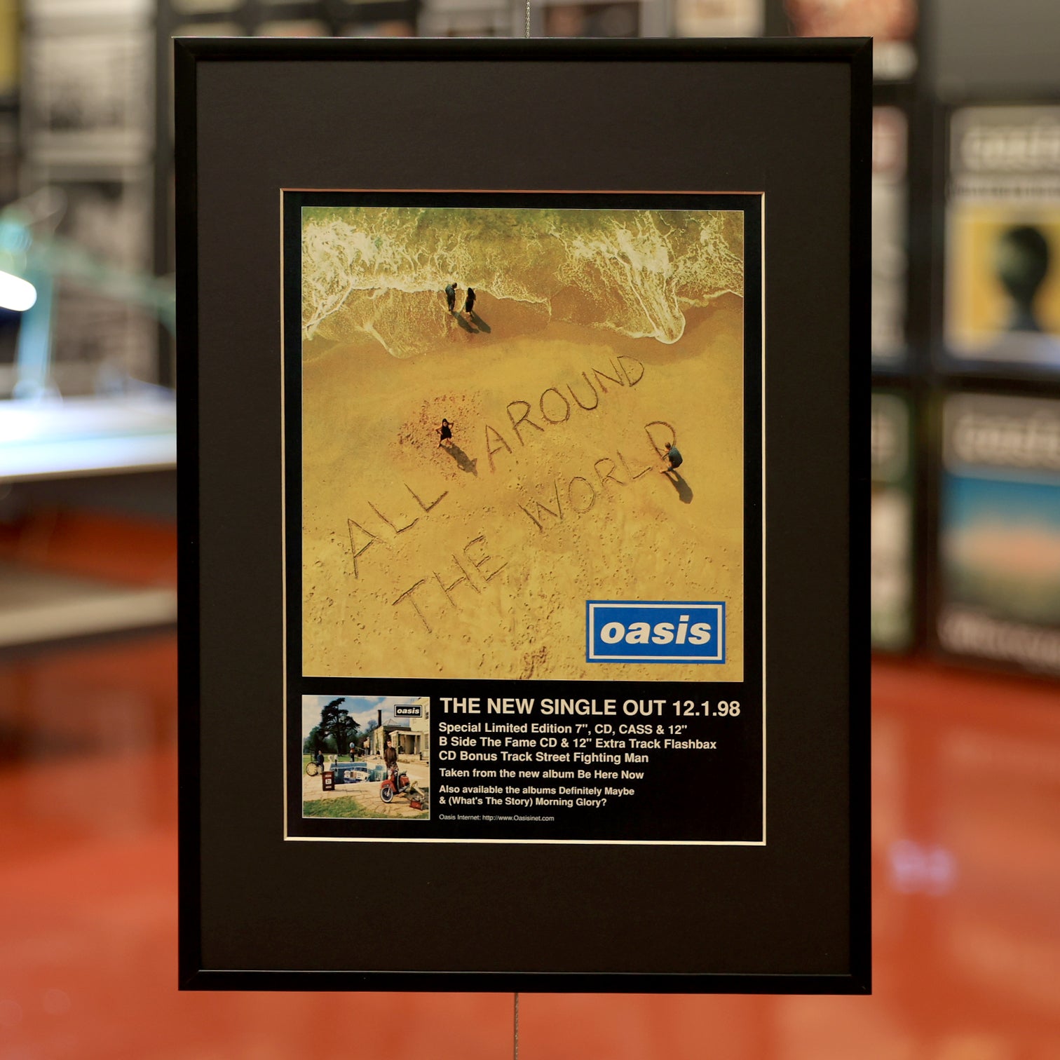 Oasis - Original 1998 All Around The World Press Ad - New Item ...