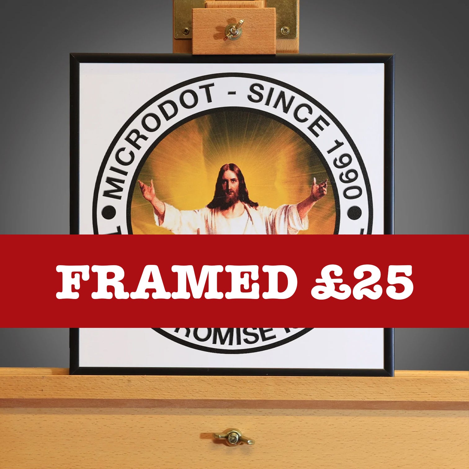 Microdot - To Compromise Is To Fail Framed Print - End Of Line – Microdot Boutique