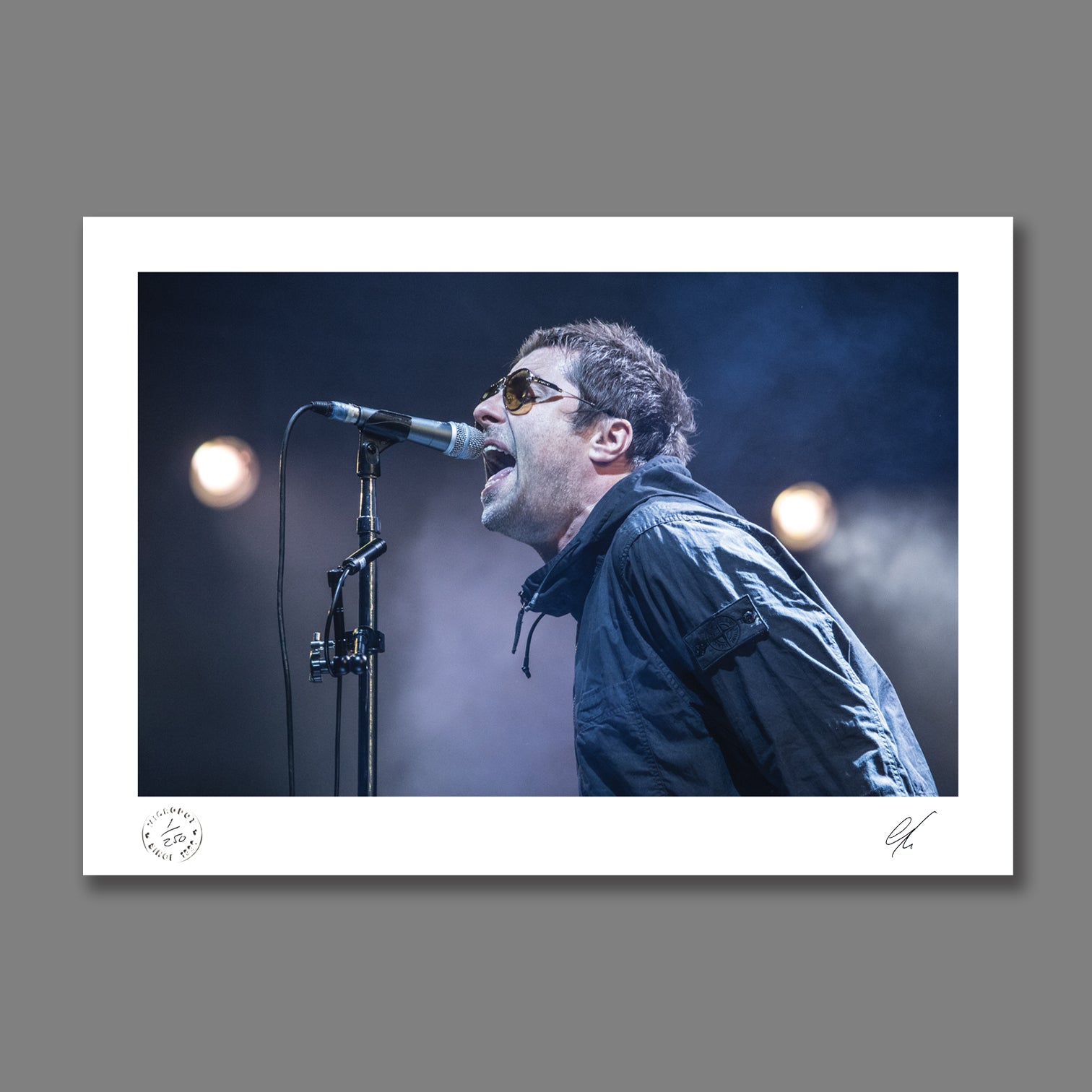 Liam Gallagher live at Lancashire County Cricket Club 2018 Print 2 - N ...