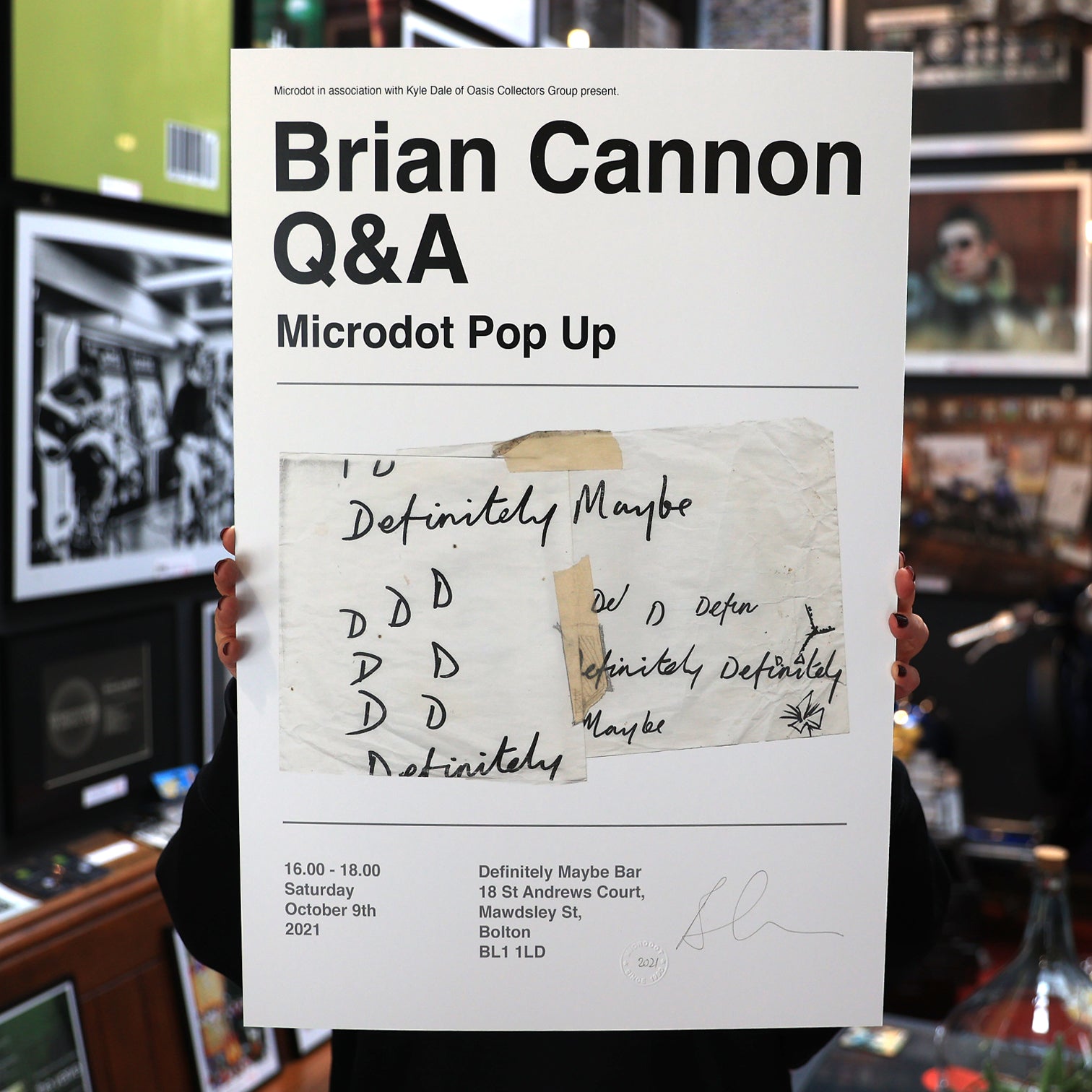 Brian Cannon Q & A Definitely Maybe Print - New item – Microdot Boutique