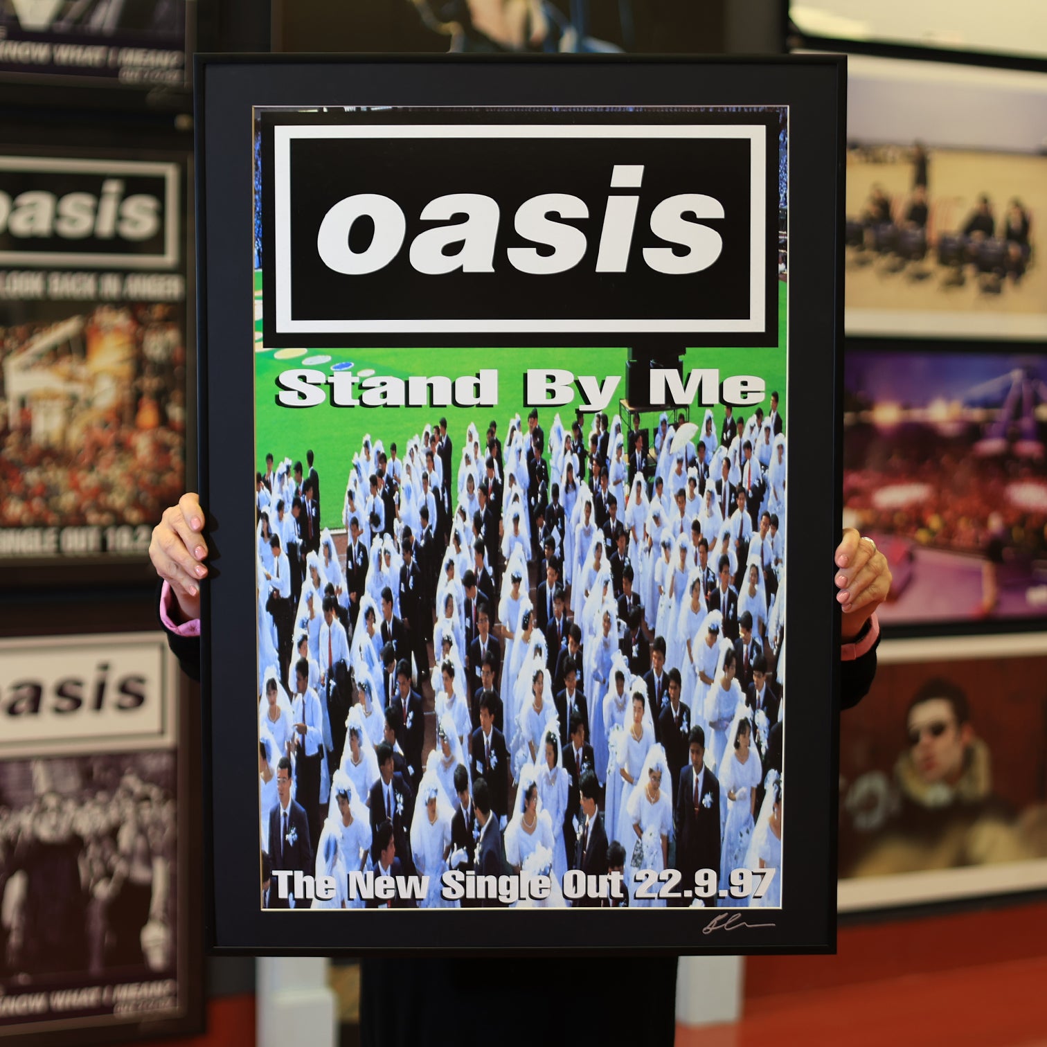 Oasis 'Stand By Me' 1997 Original Street Wedding Flyposter - New Item ...